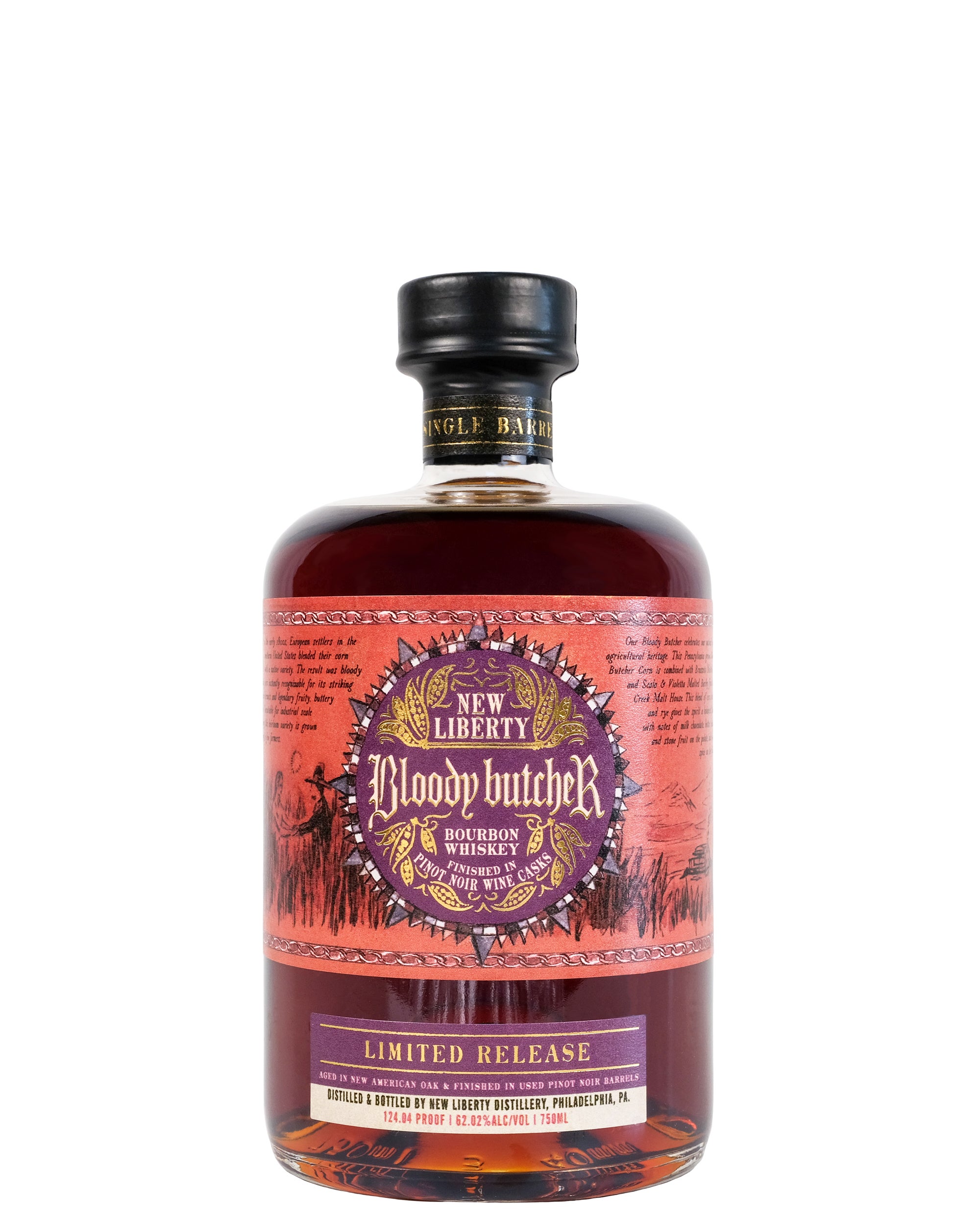 Bloody Butcher Pinot Cask Finished Bourbon Whiskey - Single Barrel ...