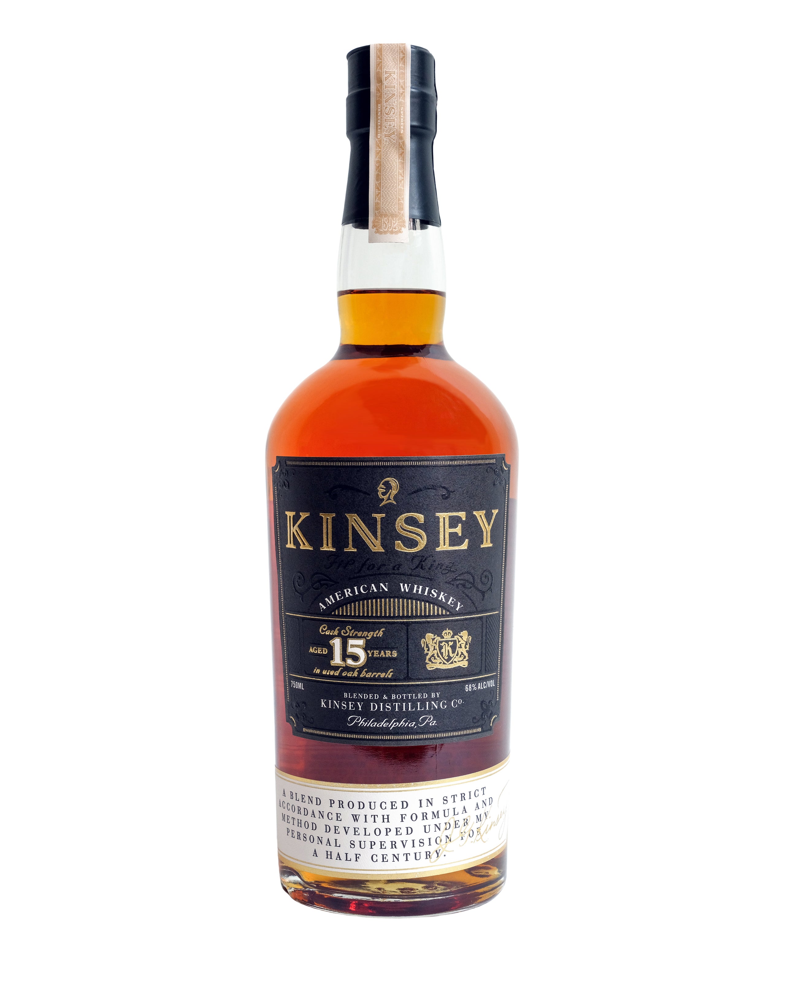Kinsey American Whiskey Aged 15 Years - Cask Strength | New Liberty ...