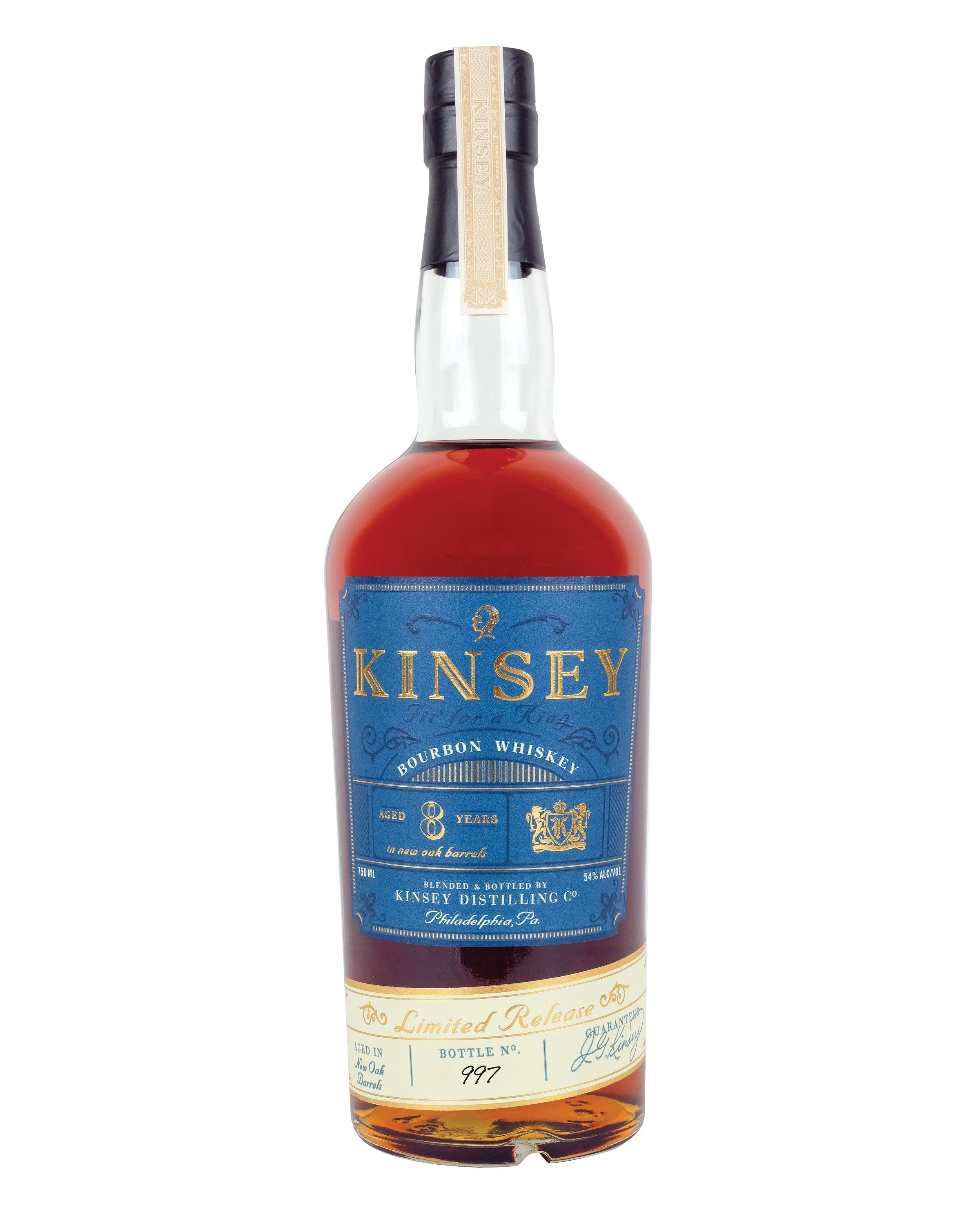 Kinsey Bourbon Whiskey Aged 8 Years - Cask Strength | New Liberty ...
